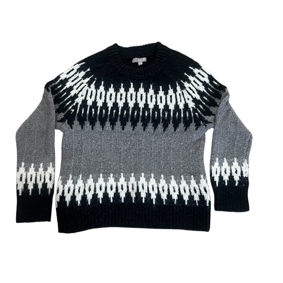 J. Crew | Sweaters | J Crew Womens Fair Isle Sweater Merino Wool Blend ...